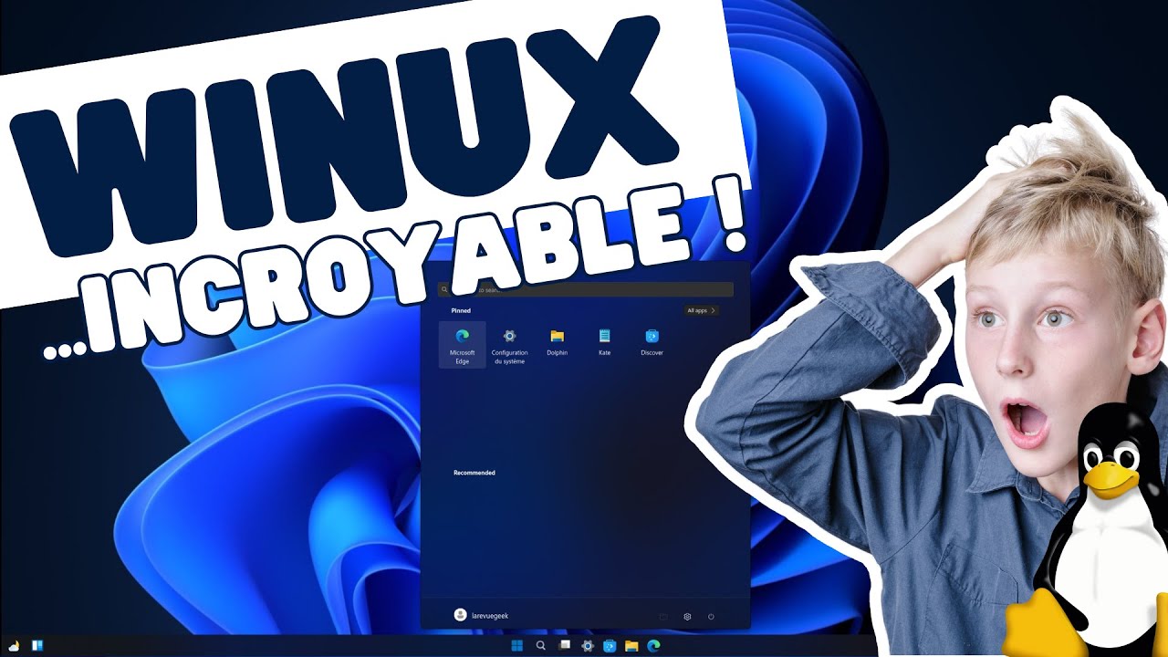 Winux, une distro Linux controversé qui se fait passer pour Windows 11... Et c'est INCROYABLE ...